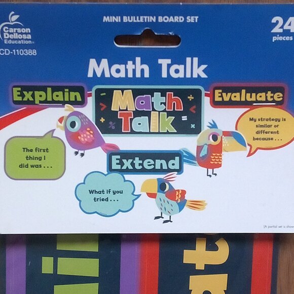 Carson Dellosa | Toys | Math Decor Carson Dellosa Math Talk Mini ...
